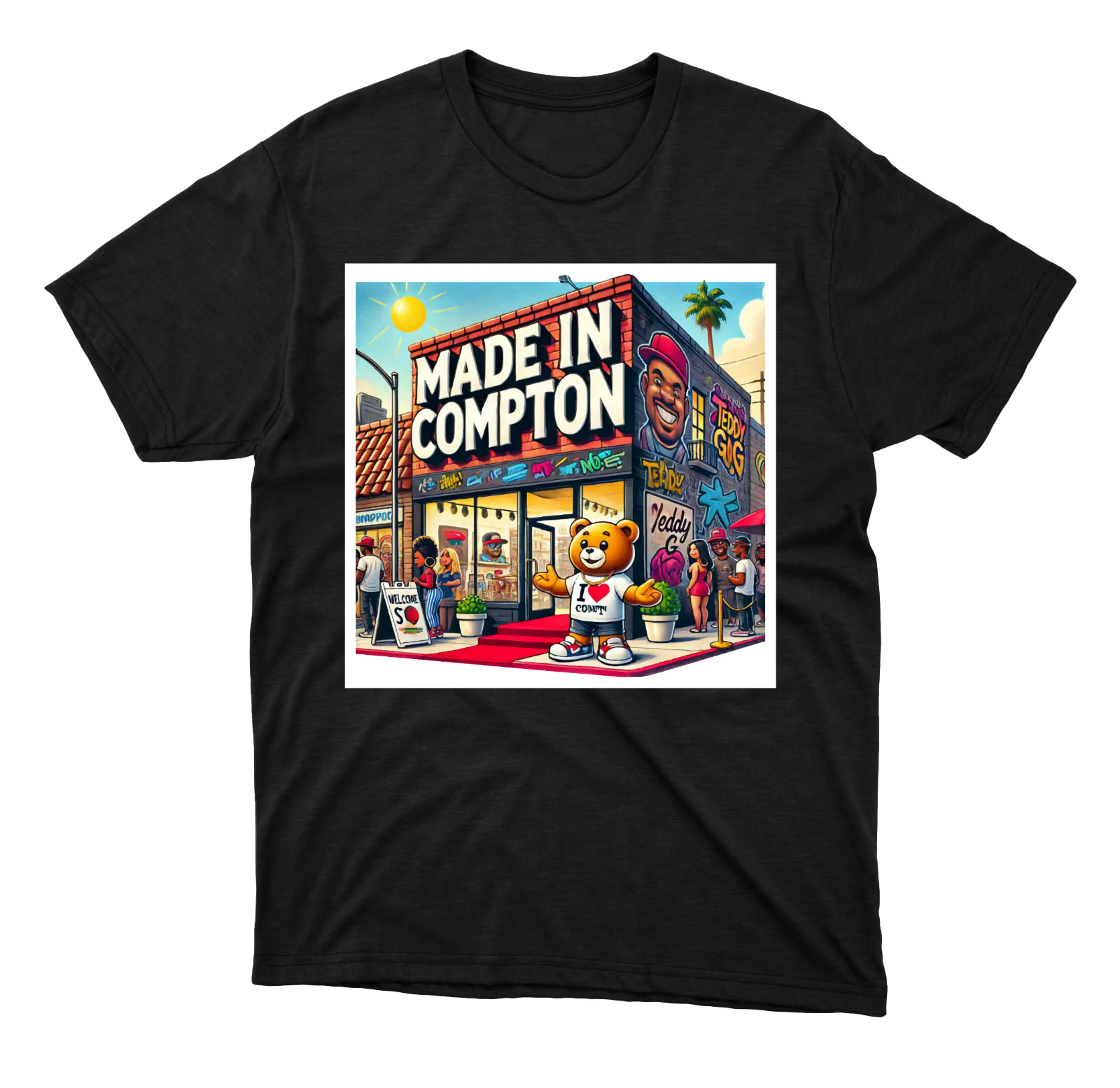 Made in Compton Store Teddy Tee – Made In Compton Store
